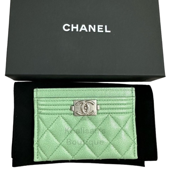 CHANEL | Bags | Authentic Chanel Caviar Quilted Boy Light Baby Pastel ...